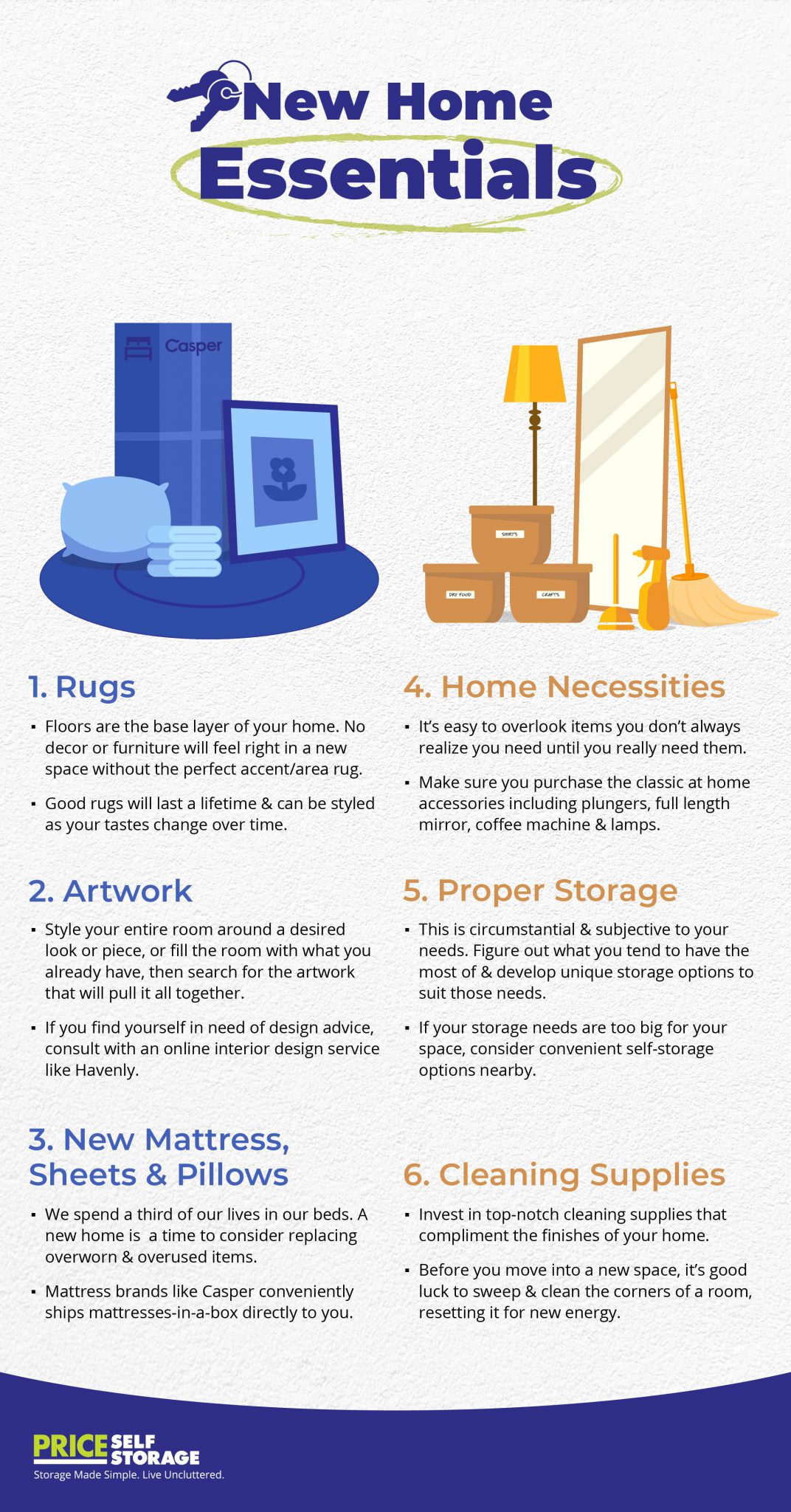 INFOGRAPHIC: New Home Essentials | Price Self Storage